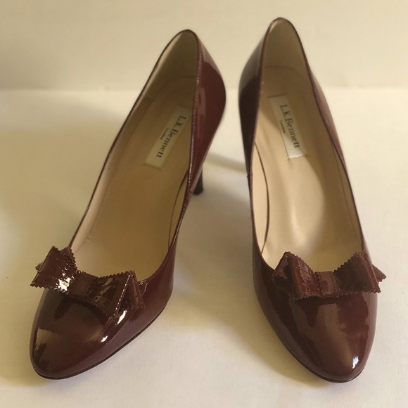 LK Bennett | Shoes | Lkbennett London Burgundy Pumps | Poshmark